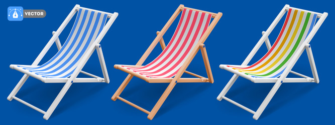 Beach chair Royalty Free Vector Image - VectorStock