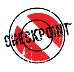 Checkpoint rubber stamp Royalty Free Vector Image