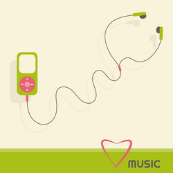 Cartoon mp3 player Royalty Free Vector Image - VectorStock