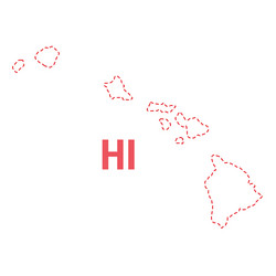 Us State Shapes White Hawaii Vector Images (over 660)