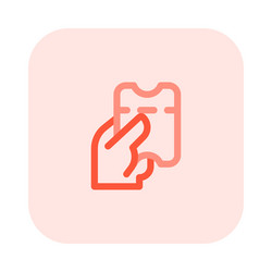 Redeem a voucher to receive a free ticket Vector Image