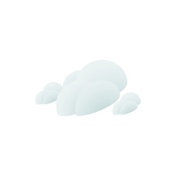 Bubble cloud icon on white background for design Vector Image
