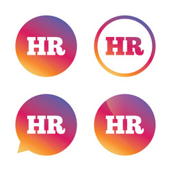 Human resources sign icon hr symbol Royalty Free Vector