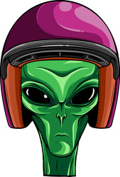 Alien head design of Royalty Free Vector Image