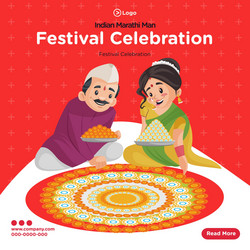 Indian marathi man cartoon Royalty Free Vector Image