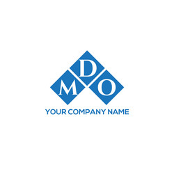 Mdo letter technology logo design on white Vector Image