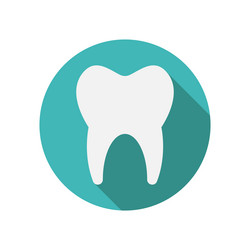 Tooth icon isolated on white background Royalty Free Vector