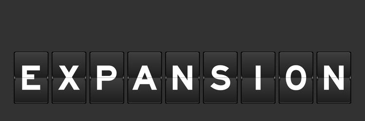 Envelope and letter sign with word expansion Vector Image
