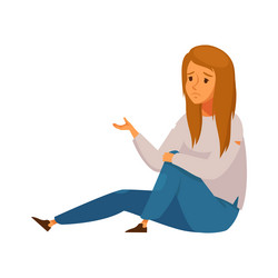 Homeless trash bin composition Royalty Free Vector Image