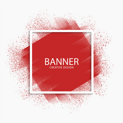 Abstract red paint stroke modern banner Royalty Free Vector