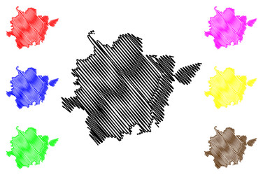 Poltava city ukraine map scribble sketch city Vector Image