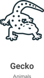 Gecko Outline Vector Images (over 1,100)
