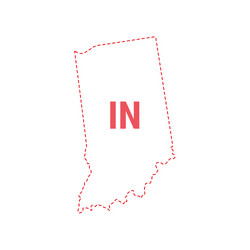 Indiana State Shape Outline Vector Images (over 200)