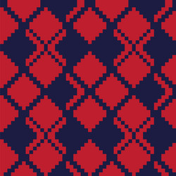 Red argyle seamless pattern background Royalty Free Vector