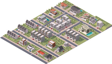 Suburb map Royalty Free Vector Image - VectorStock