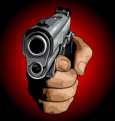 Firearms template for graphic design Royalty Free Vector