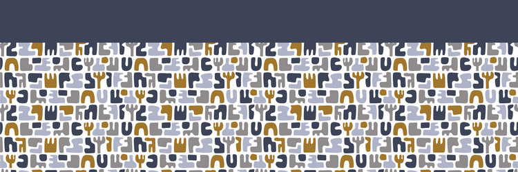 Masculine geometric seamless border pattern Vector Image