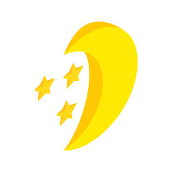 Moon sleep logo icon design Royalty Free Vector Image