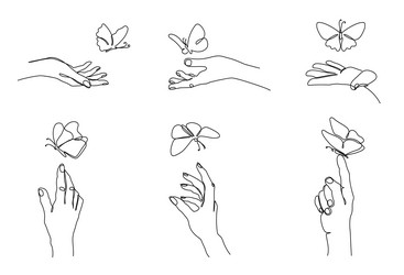 Butterflies Hands Vector Images (over 19,000)