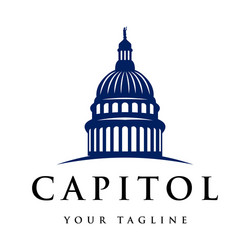 Capitol logo design Royalty Free Vector Image - VectorStock