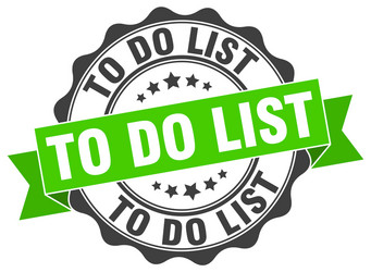 To do list stamp sign seal Royalty Free Vector Image