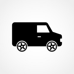 Truck icon delivery van service concept Royalty Free Vector