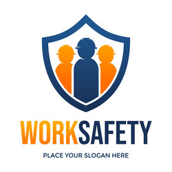 Gear shield logo template Royalty Free Vector Image