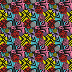 Psychedelic circular optical pattern with trendy Vector Image