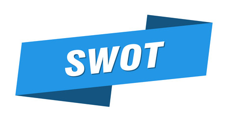 Swot sticker swot label Royalty Free Vector Image