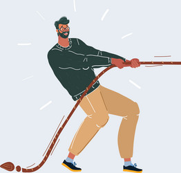 Man Pulling Rope Vector Images (over 1,400)