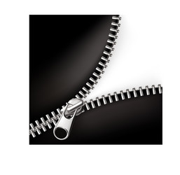 Metallic Zipper on Red and White Royalty Free Vector Image