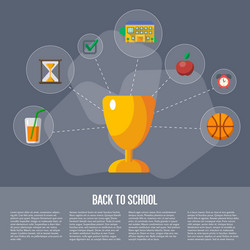 Educational learning infographic design concept Vector Image