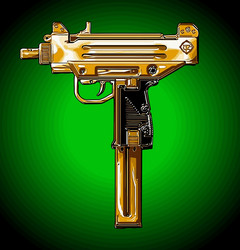 Firearms template for graphic design Royalty Free Vector