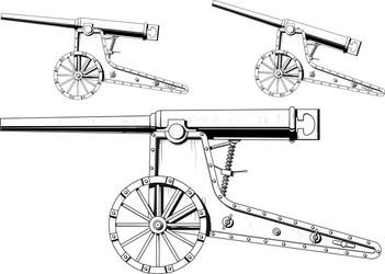 Civil War Cannon Vector Images (over 130)