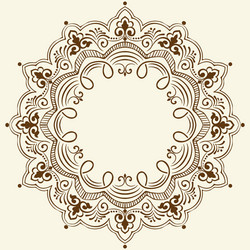 Round lace doily Royalty Free Vector Image - VectorStock