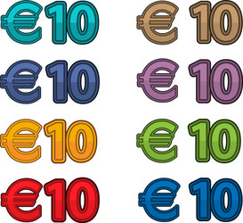 10 Euro Vector Images (over 420)