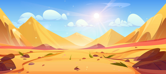 Desert Background Cartoon