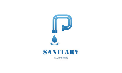 Sanitary ware logo design icon Royalty Free Vector Image