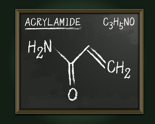 Acrylamide chemical formula organic compound Vector Image