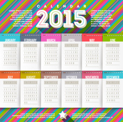 Ornate vintage calendar of 2014 year Royalty Free Vector