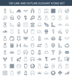 Elegant icons Royalty Free Vector Image - VectorStock