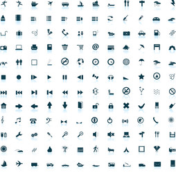 Icon set twelve Royalty Free Vector Image - VectorStock