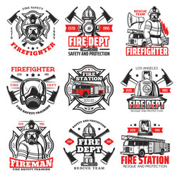 Logo for fire engine Royalty Free Vector Image
