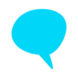 Speech thought speaking hand drawn text bubbles Vector Image