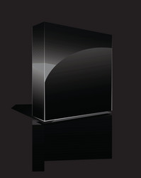 Three dimensional box with shadow Royalty Free Vector Image