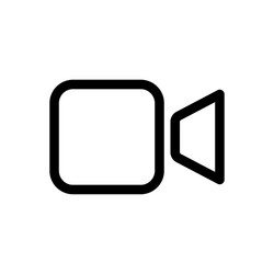 Video call icon logo design Royalty Free Vector Image