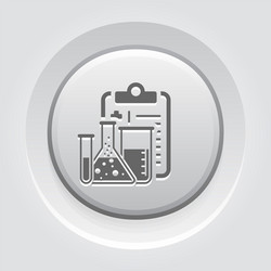 Laboratory analysis flat icon Royalty Free Vector Image