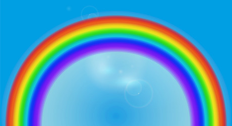 Seven colors round diagram Royalty Free Vector Image