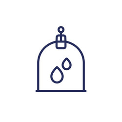 Hijama cupping therapy icon on white Royalty Free Vector