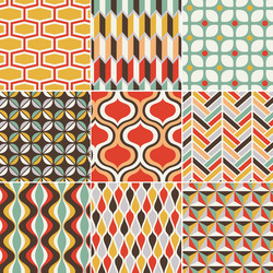 Retro seamless pattern Royalty Free Vector Image